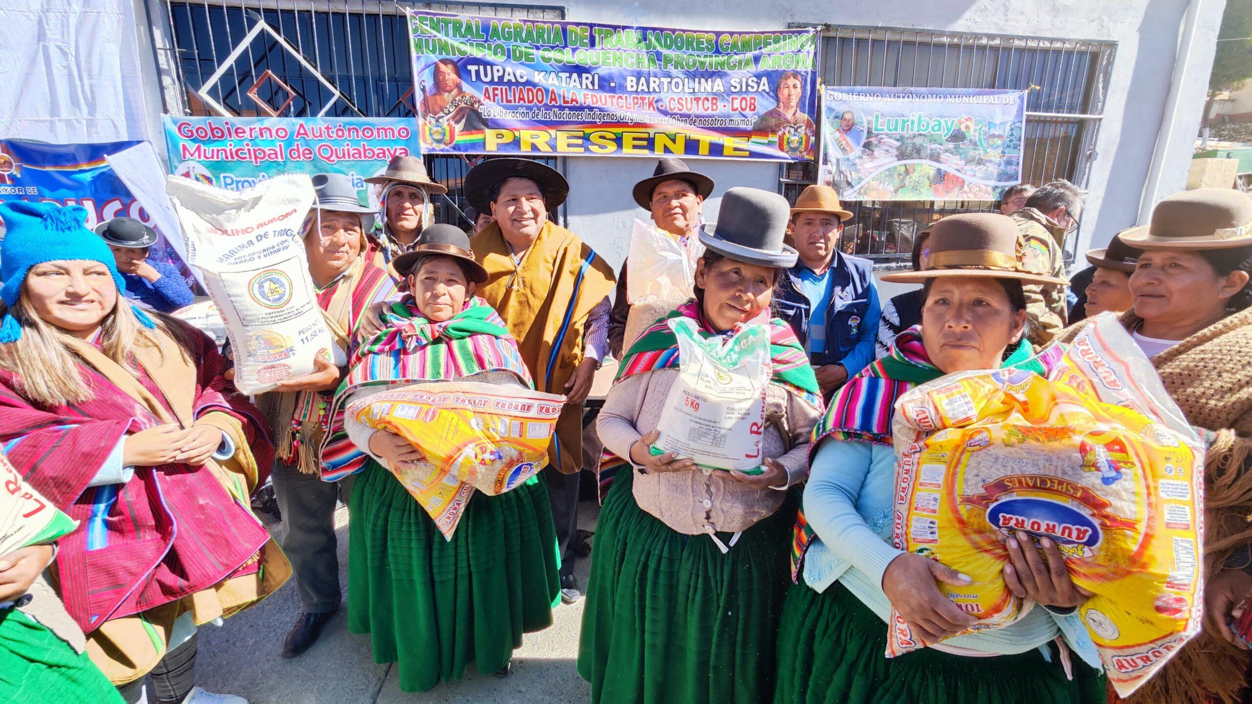 Nueve municipios de La Paz reciben más de 100 toneladas de ayuda humanitaria - ATB Digital