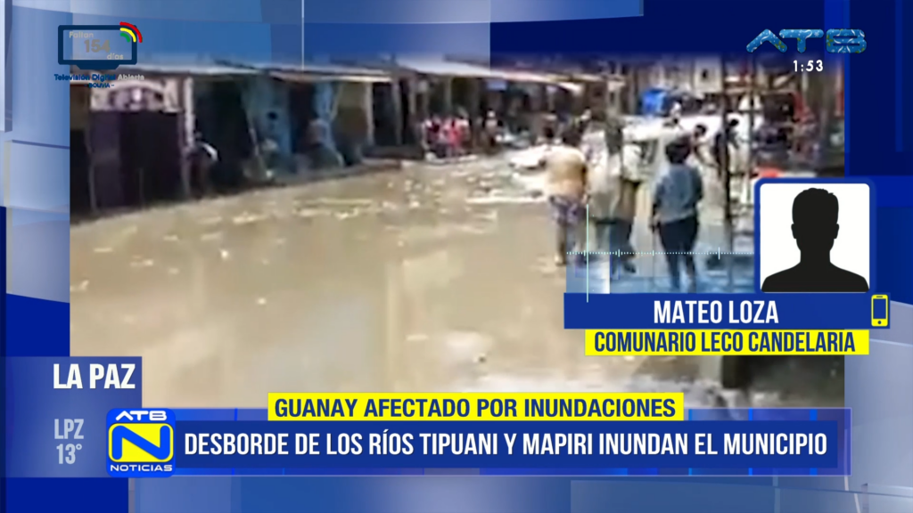 Inundación del río Mapiri afecta a unas 80 familias de la comunidad ...