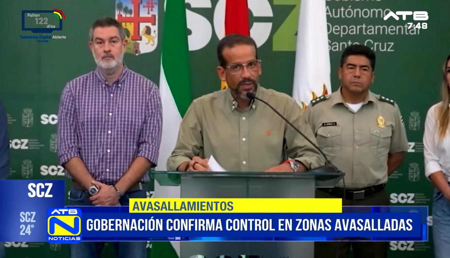 Gobernador toma control de predios avasallados en Guarayos - ATB Digital